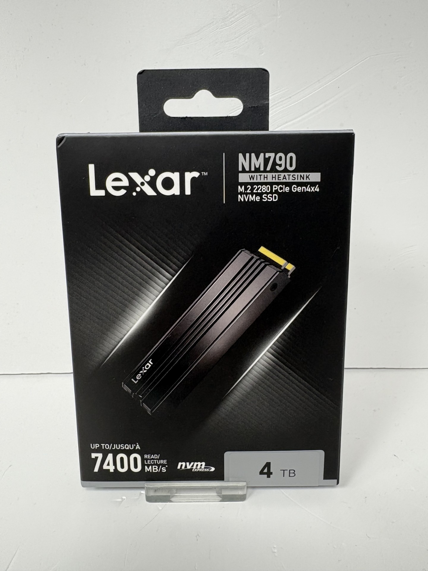 Pre-owned LEXAR NM790 WITH HEATSINK M.2 2280 PCle Gen4x4 NVMe 4TB SSD ...